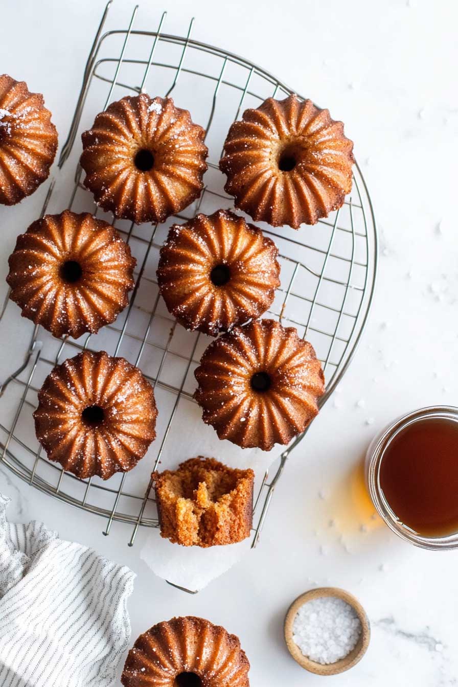 Banana Mini Bundt Cakes (Baked in the Oven) - Dessert Hungry
