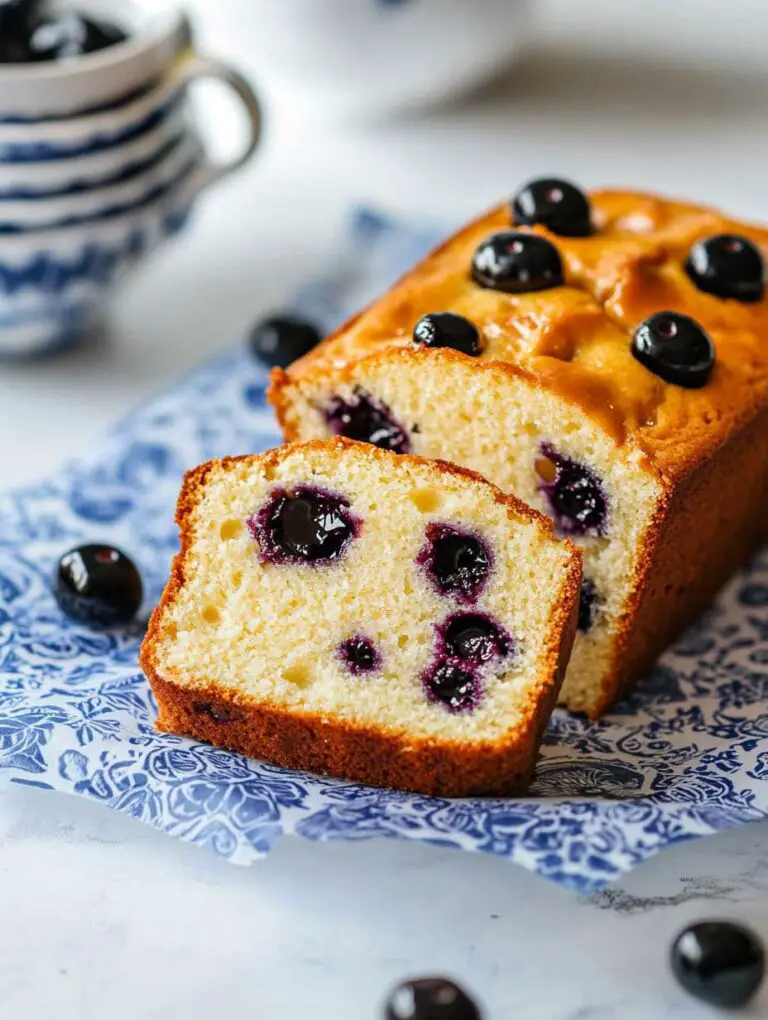 Blueberry Cream Cheese Butter Cake - Dessert Hungry