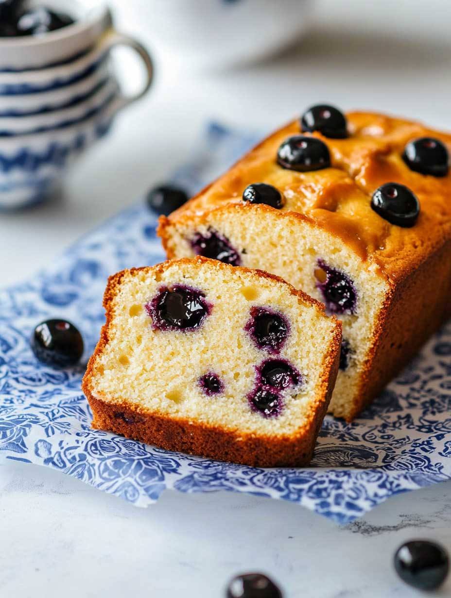 Blueberry Cream Cheese Butter Cake - Dessert Hungry