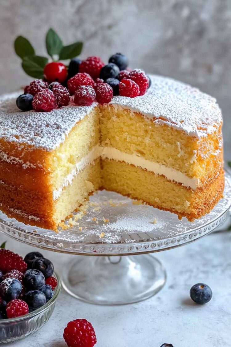 British Victoria Sponge Cake - Dessert Hungry