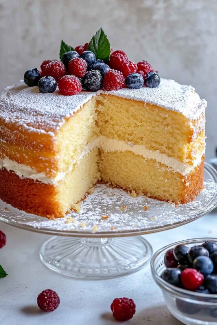 British Victoria Sponge Cake - Dessert Hungry
