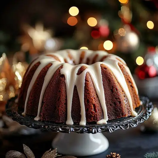 Mini Gingerbread Bundt Cakes - Dessert Hungry