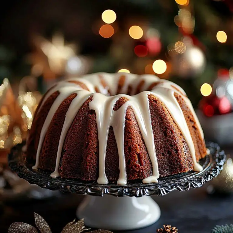 Mini Gingerbread Bundt Cakes - Dessert Hungry