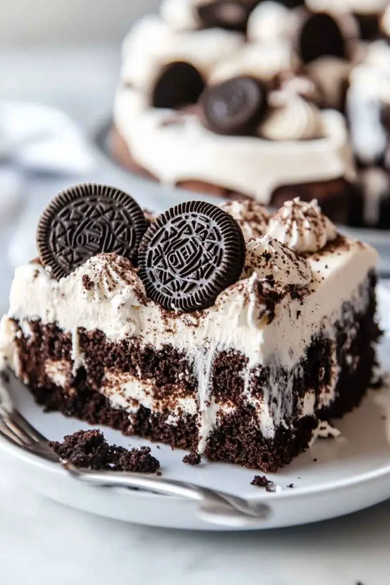 Oreo Cookie Poke Cake – Easy & Creamy Chocolate Dessert - Dessert Hungry