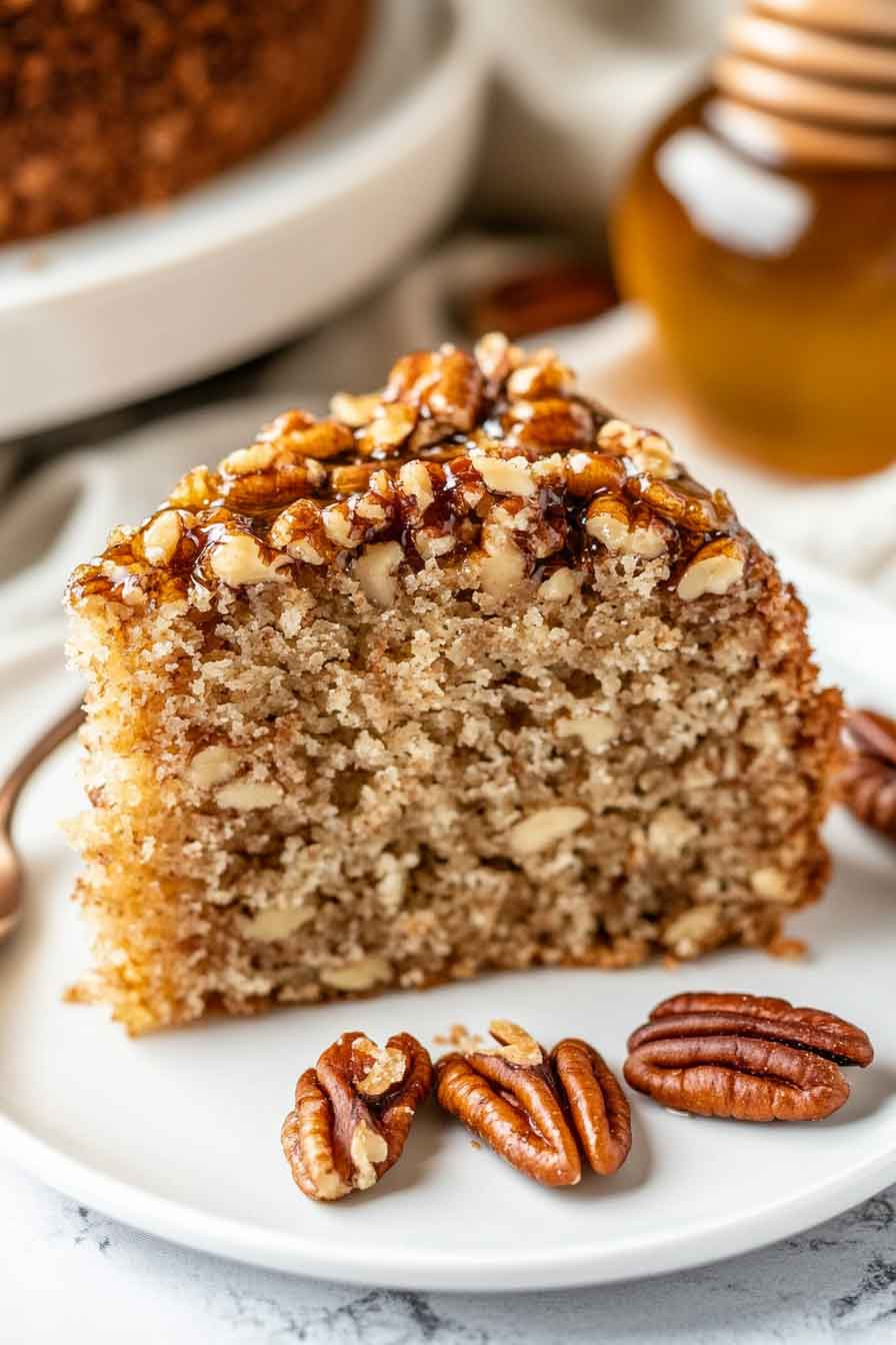 Pecan Pie Cake - Dessert Hungry