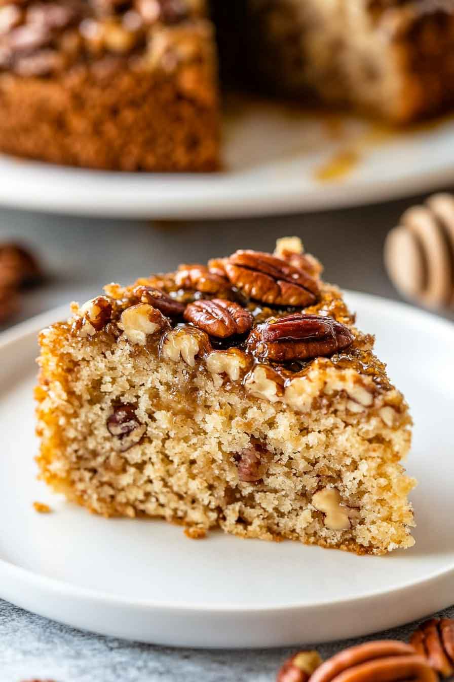 Pecan Pie Cake - Dessert Hungry