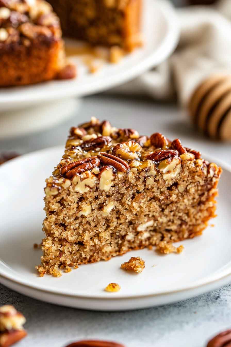 Pecan Pie Cake - Dessert Hungry