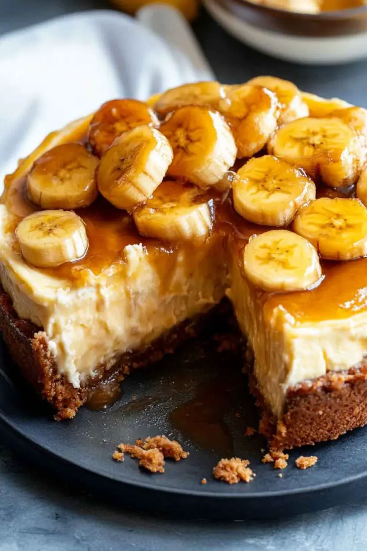 Bananas Foster Cheesecake - Dessert Hungry