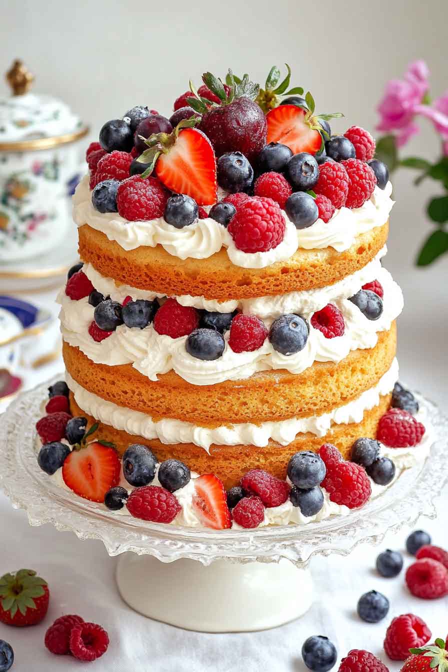 Genoese Sponge Cake - Dessert Hungry