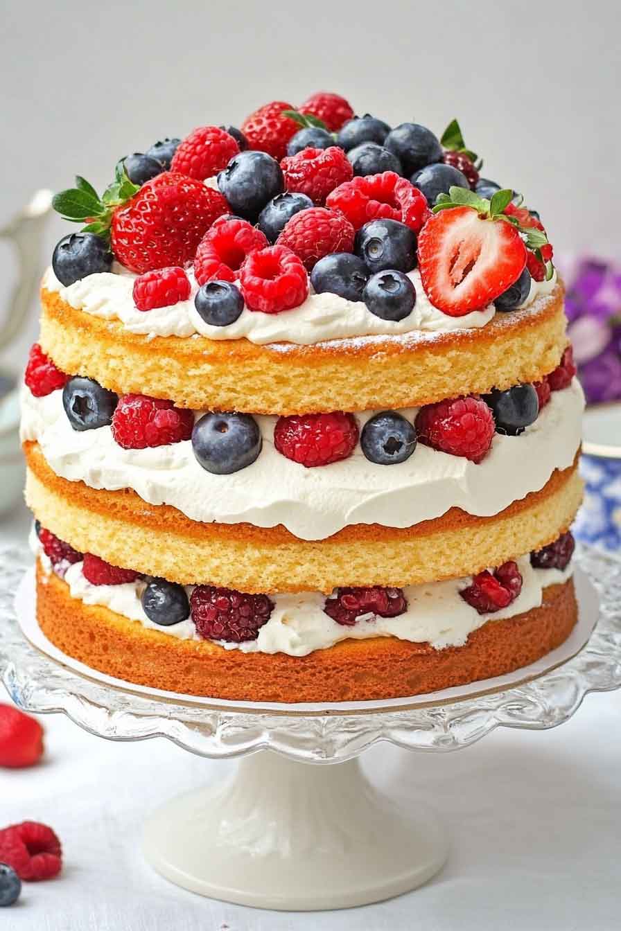 Genoese Sponge Cake - Dessert Hungry