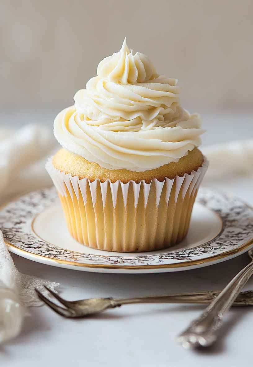 Vanilla Bean Cupcakes - Dessert Hungry
