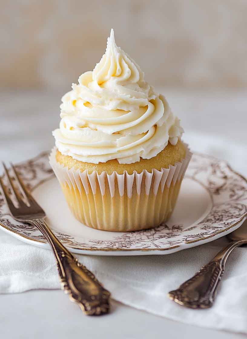 Vanilla Bean Cupcakes - Dessert Hungry