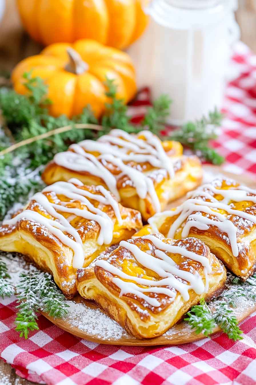 Easy Pumpkin Danish with Cream Cheese - Dessert Hungry