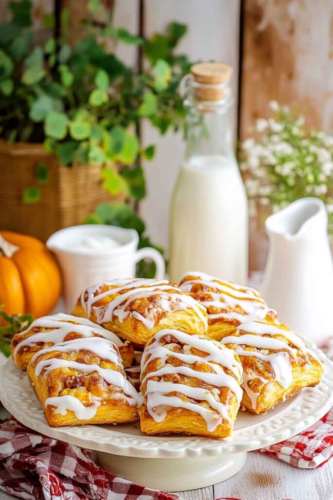 Easy Pumpkin Danish with Cream Cheese - Dessert Hungry