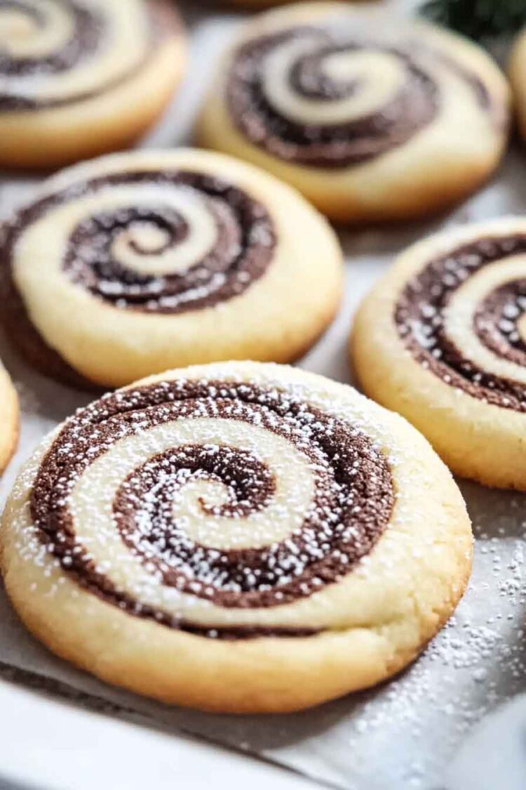 Christmas Butter Swirl Cookies - Dessert Hungry
