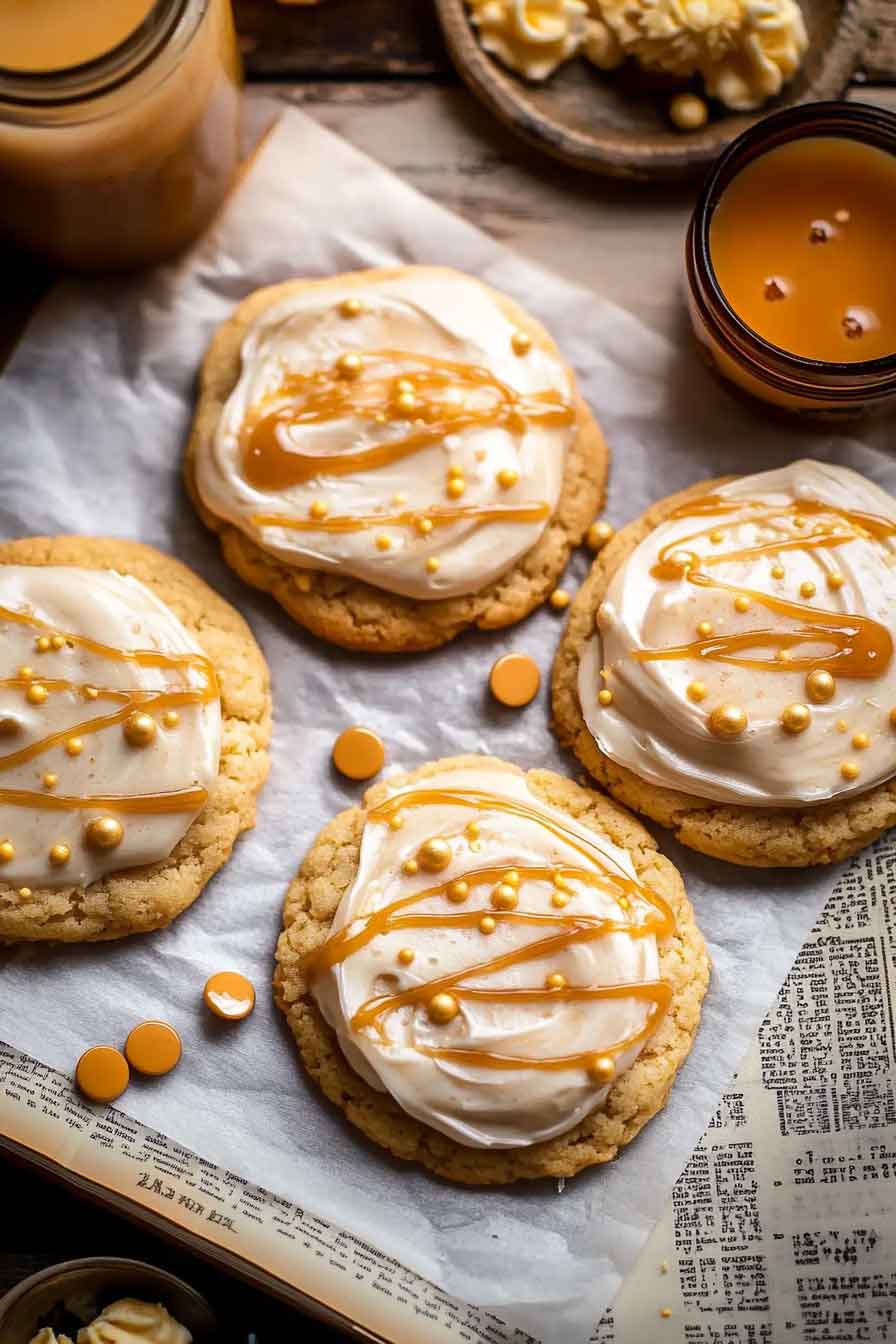 Harry Potter Butterbeer Cookies - Dessert Hungry