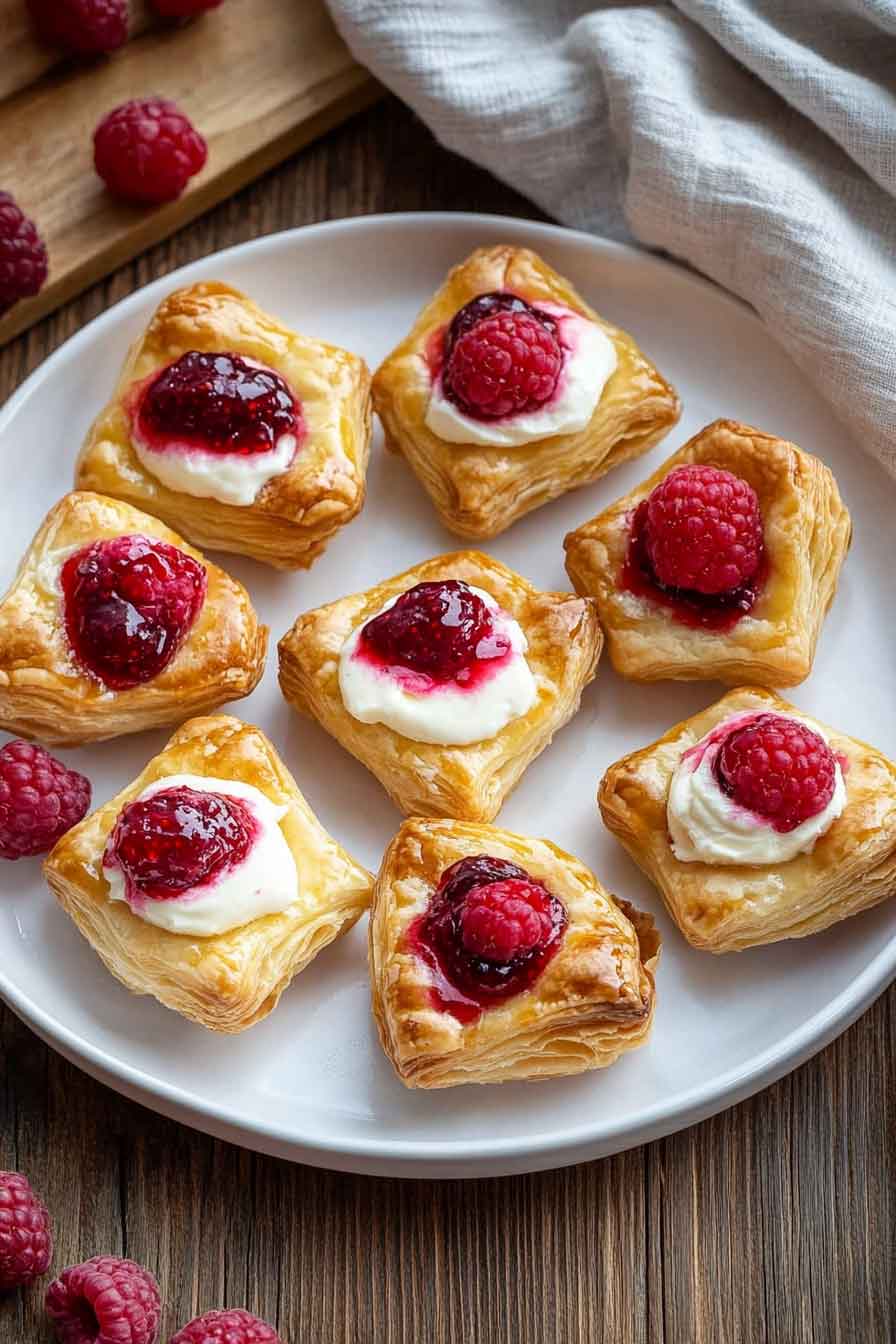 Raspberry Cream Cheese Bites Recipe - Dessert Hungry