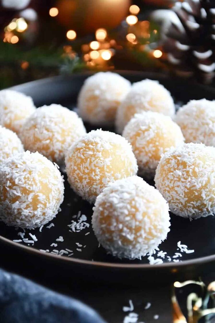 Pineapple Christmas Balls Recipe - Dessert Hungry