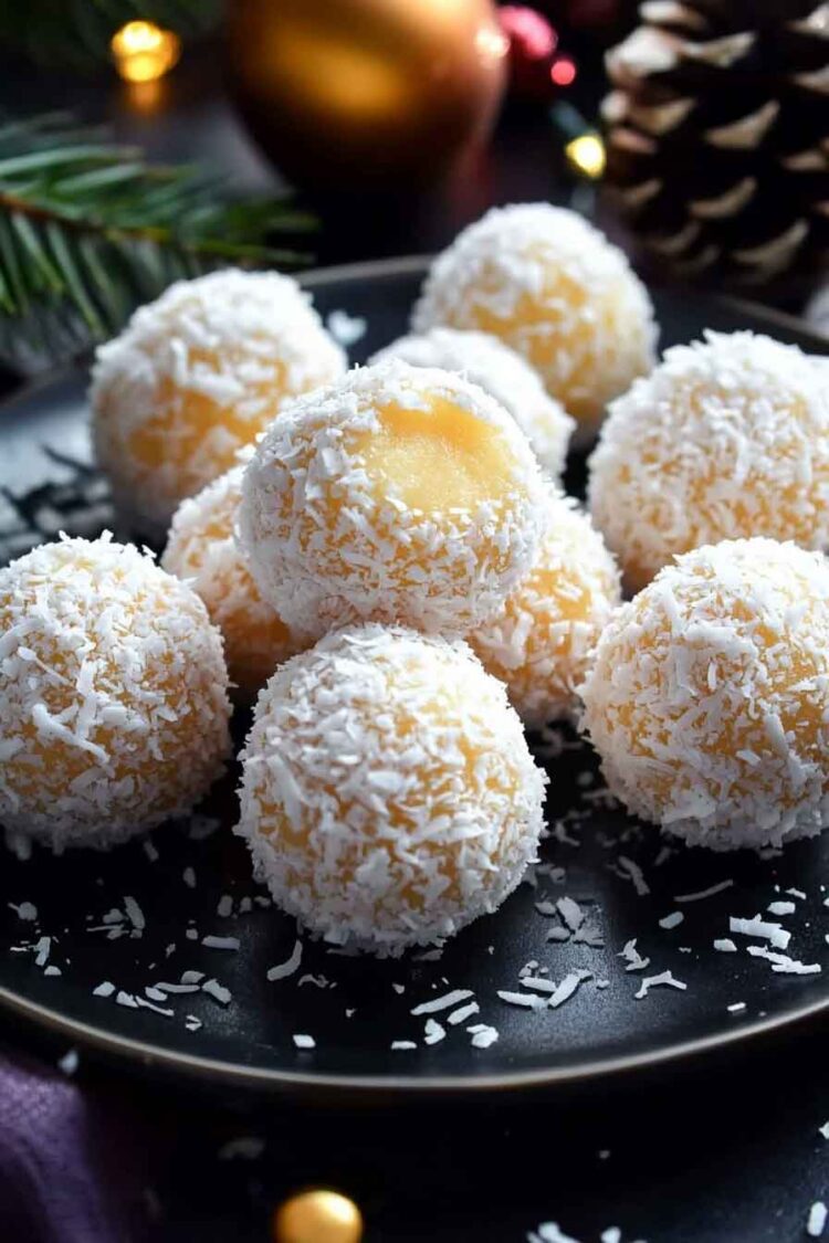 Pineapple Christmas Balls Recipe - Dessert Hungry