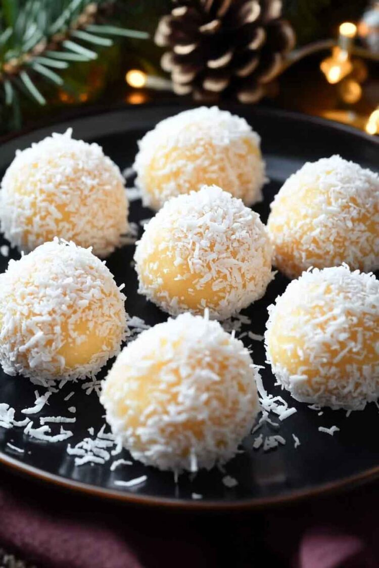 Pineapple Christmas Balls Recipe - Dessert Hungry