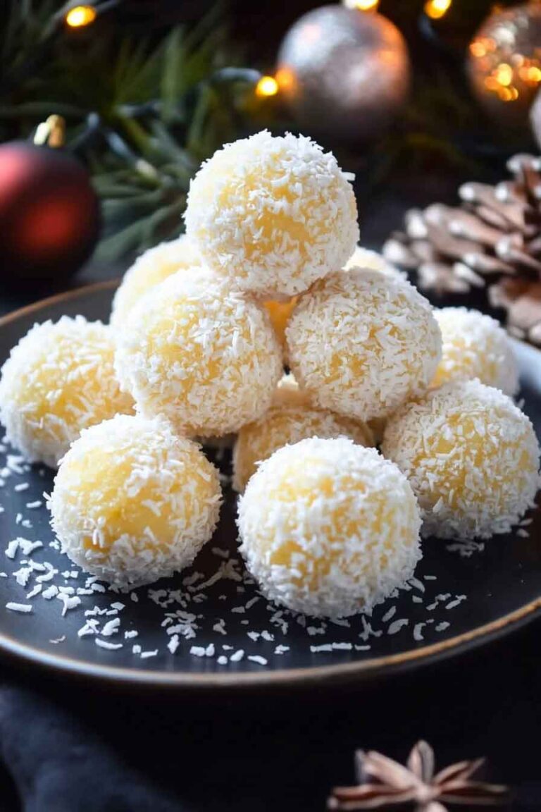 Pineapple Christmas Balls Recipe - Dessert Hungry