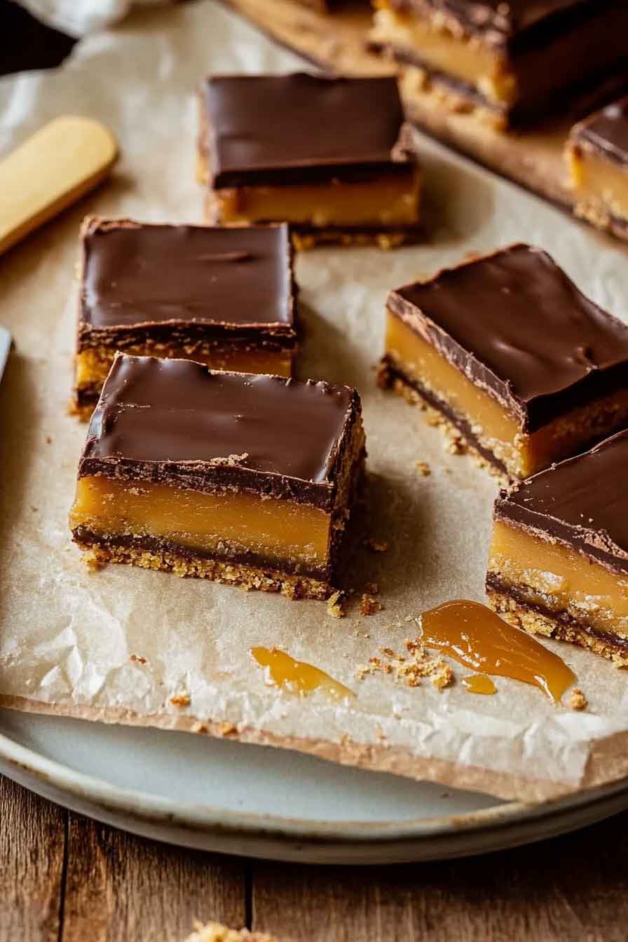 Biscoff Caramel Slice Recipe - Dessert Hungry
