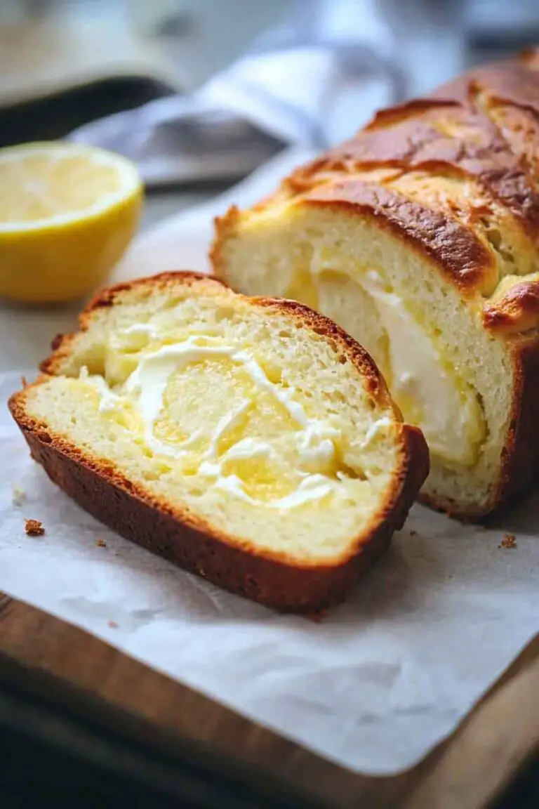 Lemon Cream Cheese Bread - Dessert Hungry