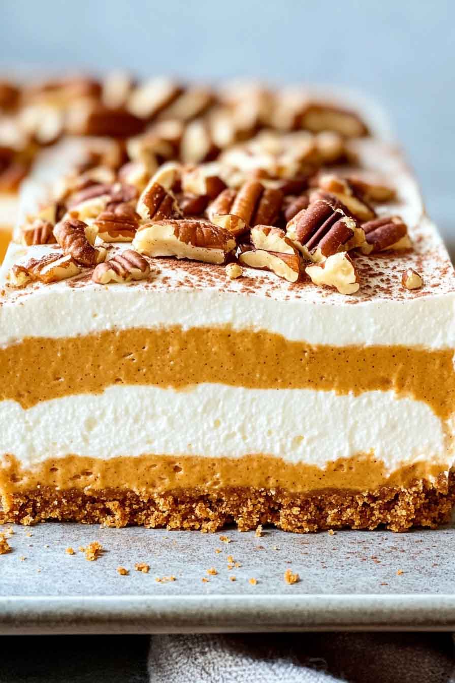 No Bake Pumpkin Delight - Dessert Hungry