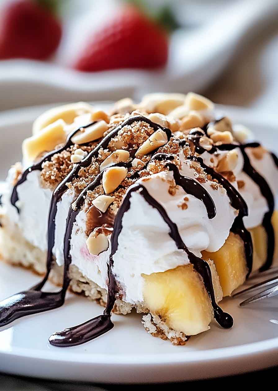 Banana Split Fruit Pizza - Dessert Hungry