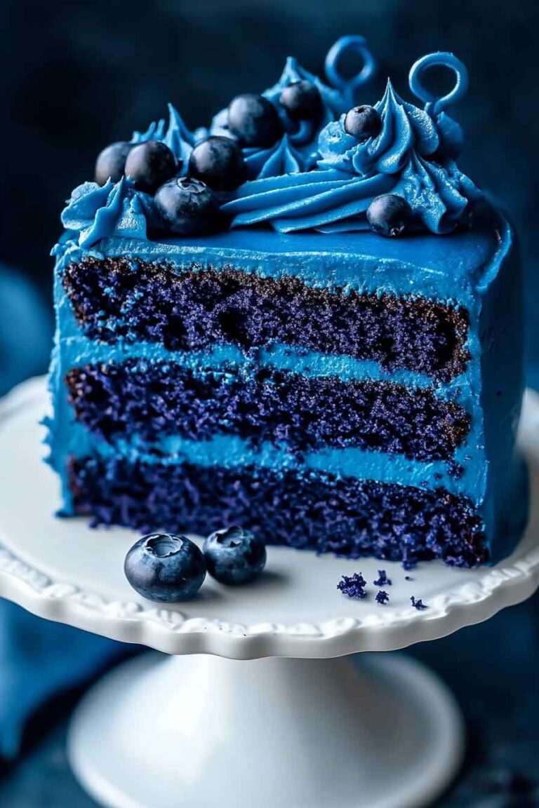 Divine Blue Velvet Cake - Dessert Hungry