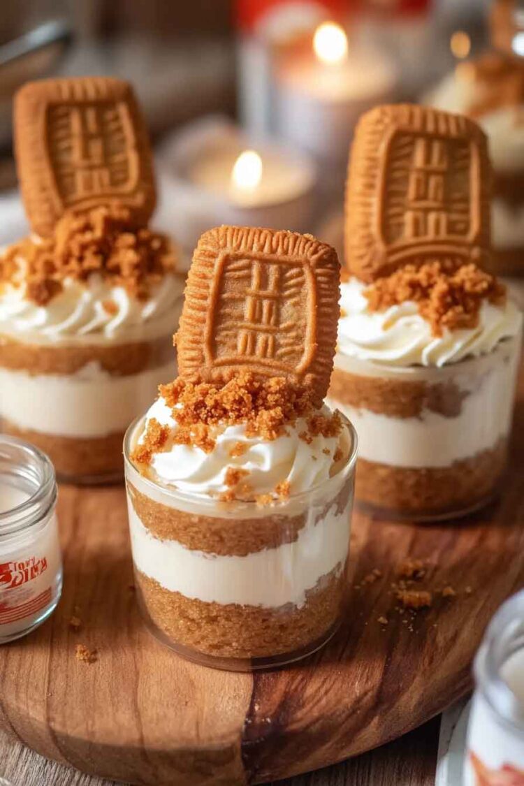 Biscoff Cheesecake Cups - Dessert Hungry