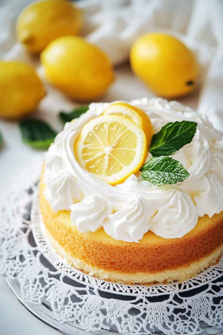 Lemon Heaven Cake - Dessert Hungry