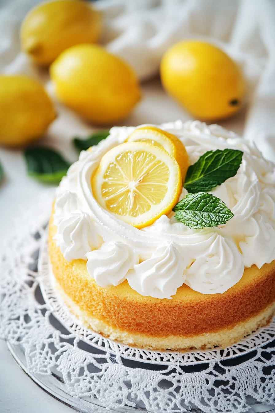 Lemon Heaven Cake - Dessert Hungry