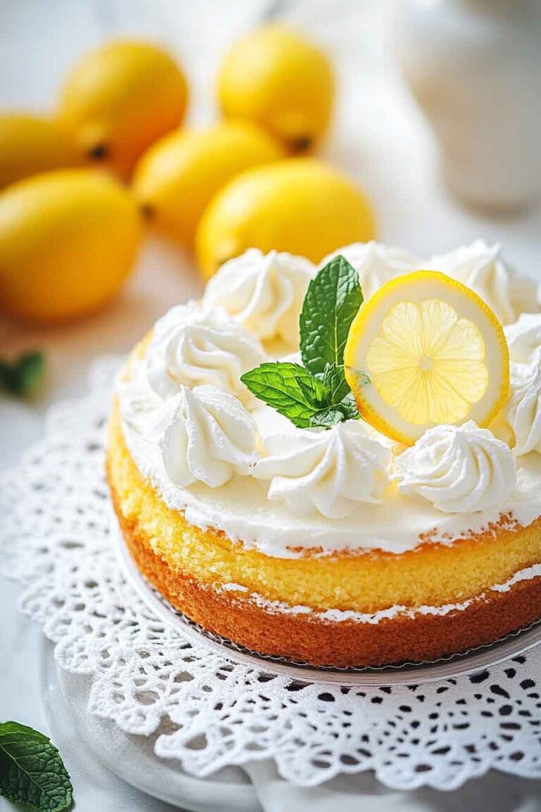 Lemon Heaven Cake - Dessert Hungry
