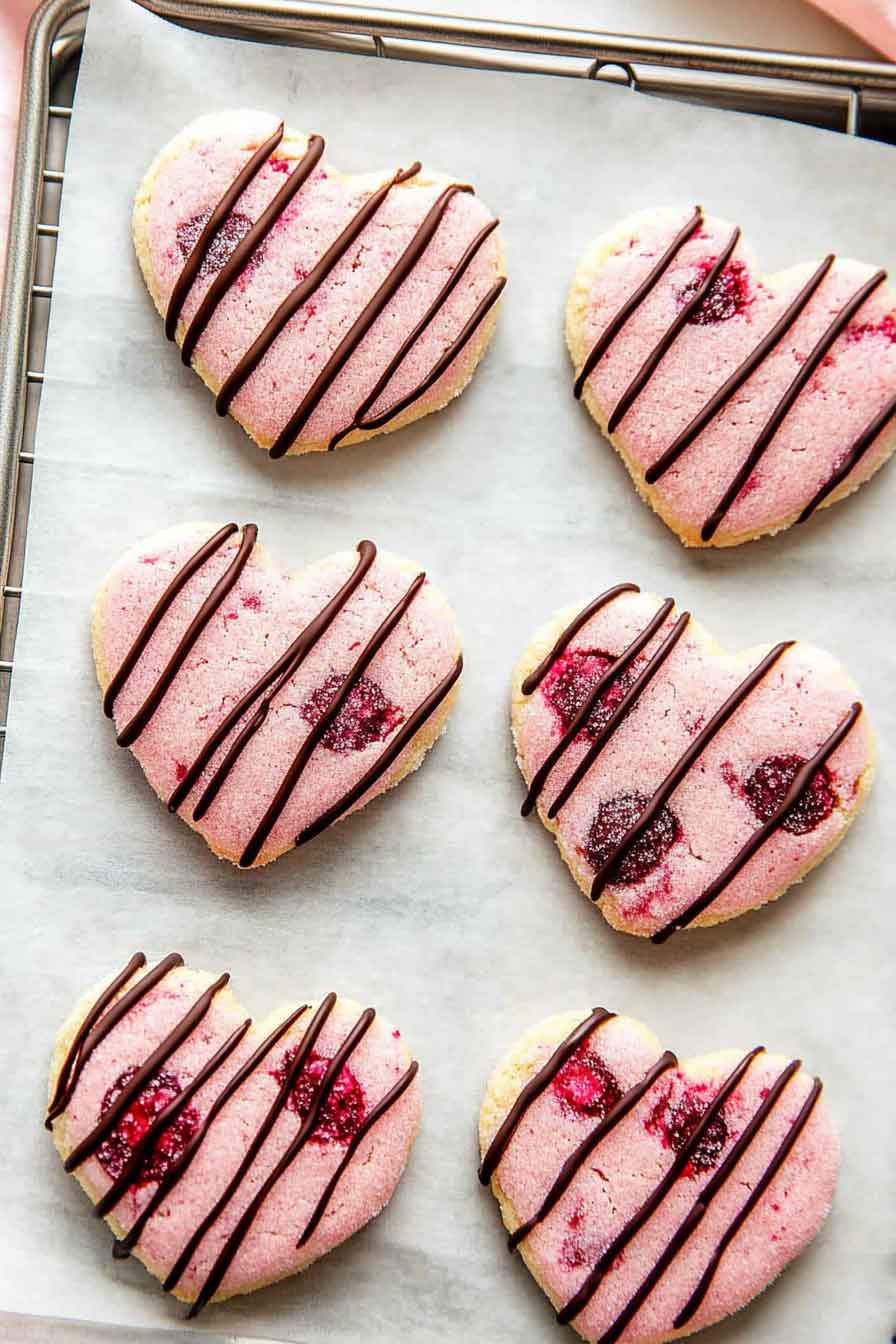 Raspberry Sugar Cookies - Dessert Hungry