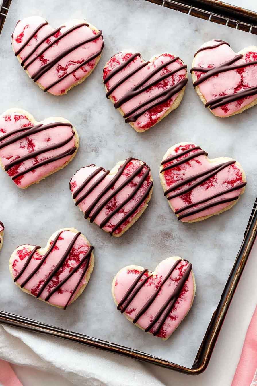 Raspberry Sugar Cookies - Dessert Hungry